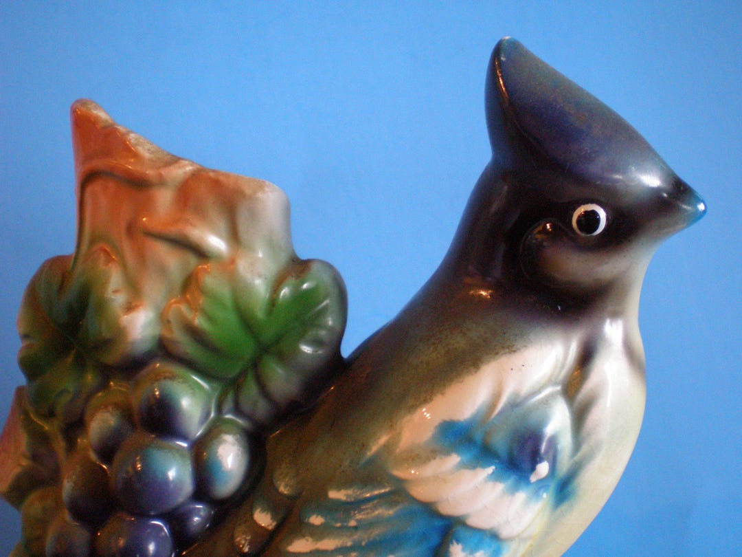 Vintage Mid Century Ceramic Blue Bird Made in Japan - Etsy
