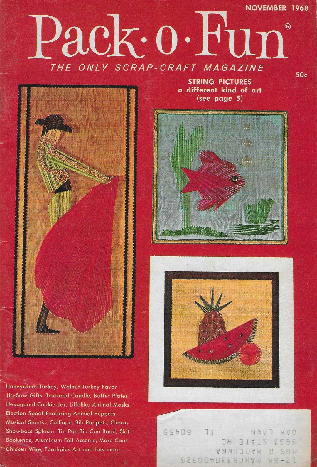 Vintage Mid Century Craft Magazine - Pack - O - Fun 1968 - Etsy