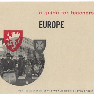 Vintage Mid Century Teacher's Guide Europe - Etsy