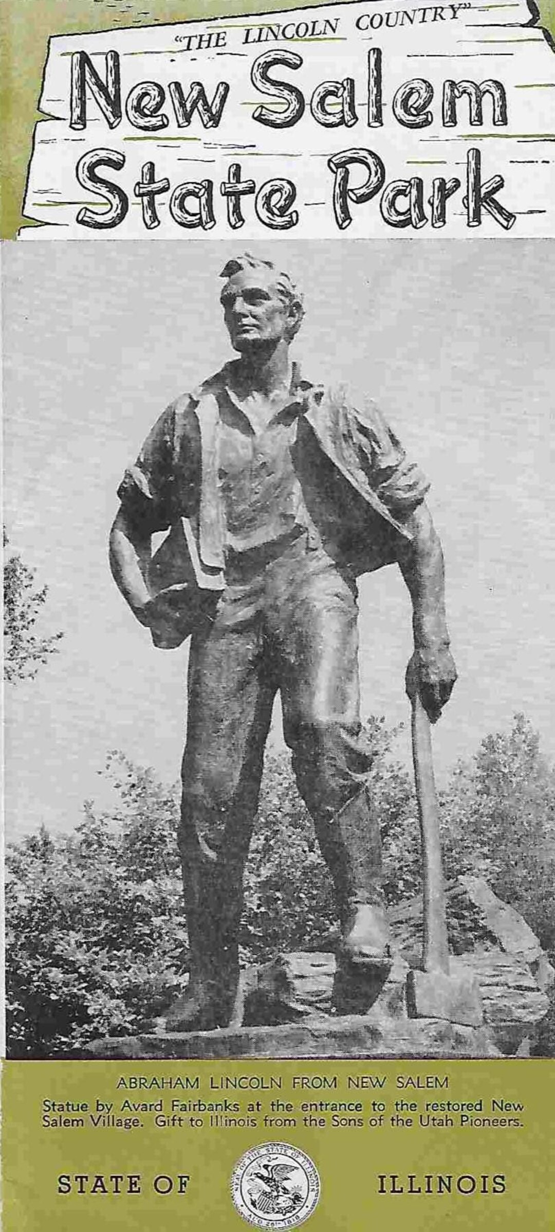 Vintage Midcentury Travel Brochure - New Salem State Park - IL ...