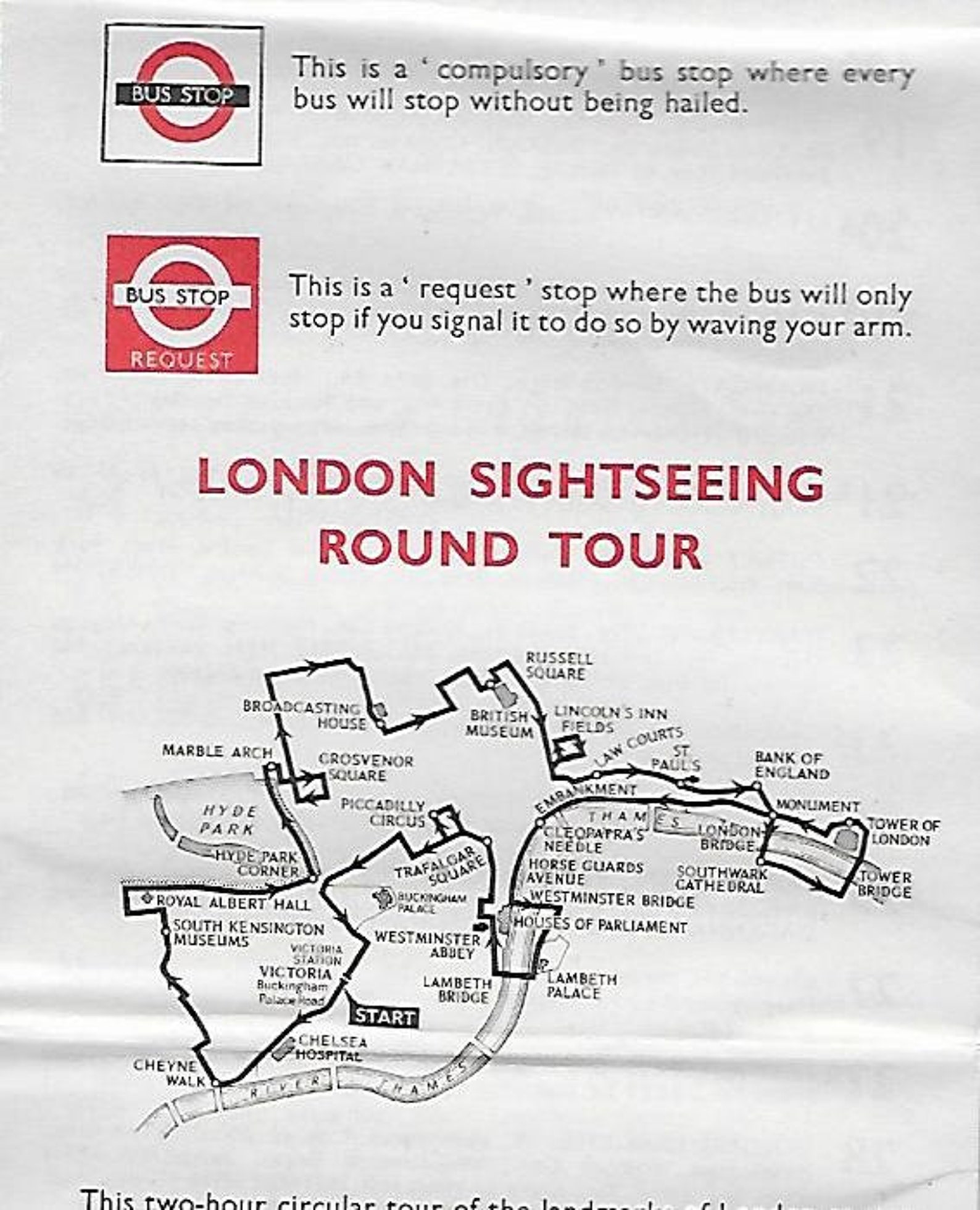 Vintage 1960's Brochure - Central Buses - Map and List of Routes ...