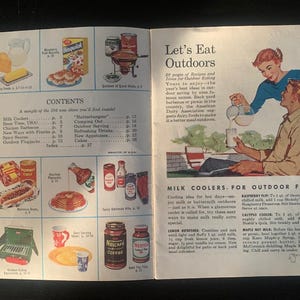 Vintage Midcentury Cookbook - Let's Eat Outdoors - Picnics, BBQ ...