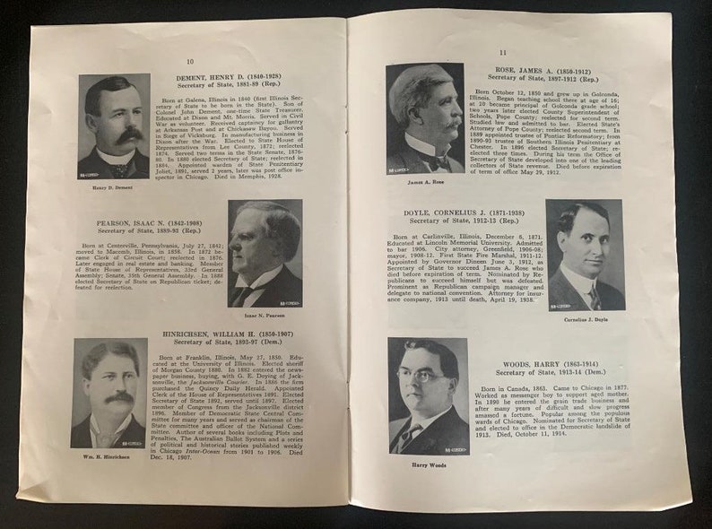 Vintage Travel - Illinois - History of the Office of Secretary of State ...