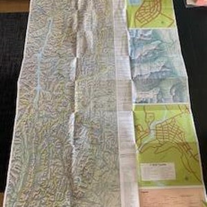 Vintage 1980's Guide- Map - Parks of the Canadian Rockies - 1985 - Road ...