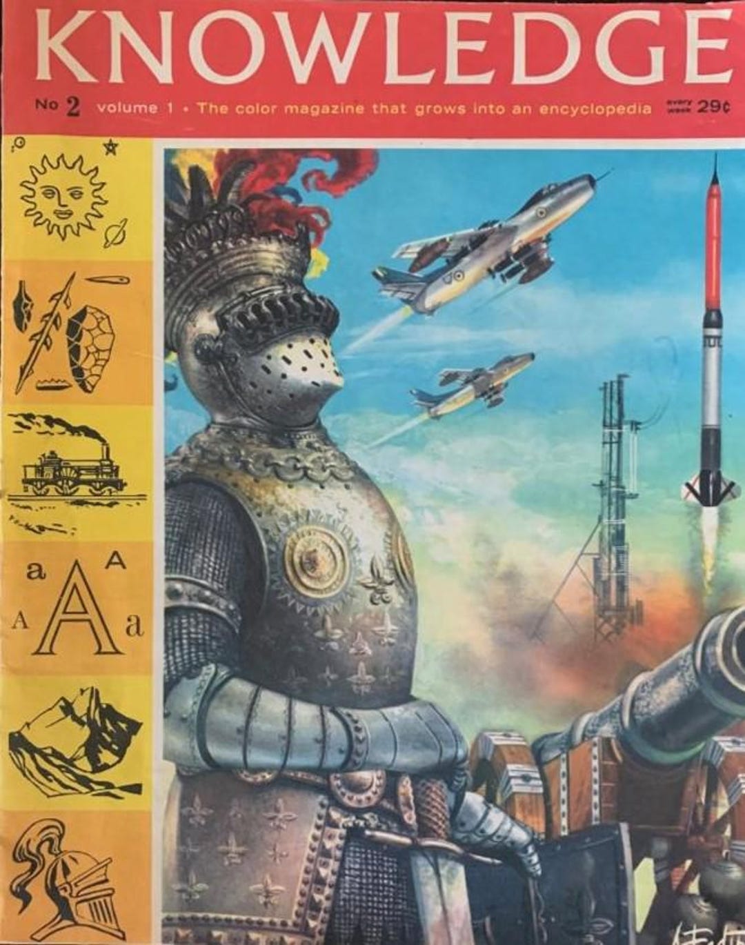 Vintage 1960's Children's Book - Knowledge Magazine - Volume One ...