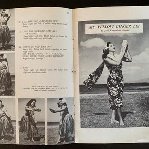 Vintage Hawaiian Guide - Learn to Dance the Hula - Hukilau Song - Etsy