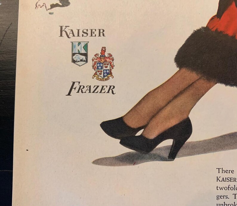 Vintage 1940's Advertisement - Kaiser and the Frazer - Norman Norell ...