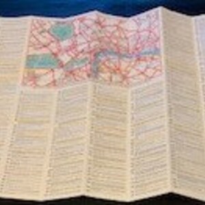 Vintage 1960's Brochure - Central Buses - Map and List of Routes ...