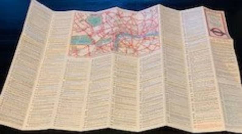 Vintage 1960's Brochure - Central Buses - Map and List of Routes ...