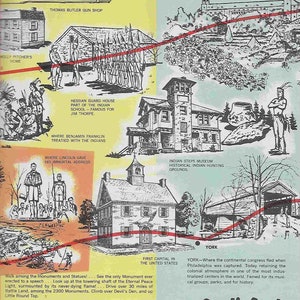 Vintage Mid-century Travel - Road Trip Brochure - Pennsylvania South ...