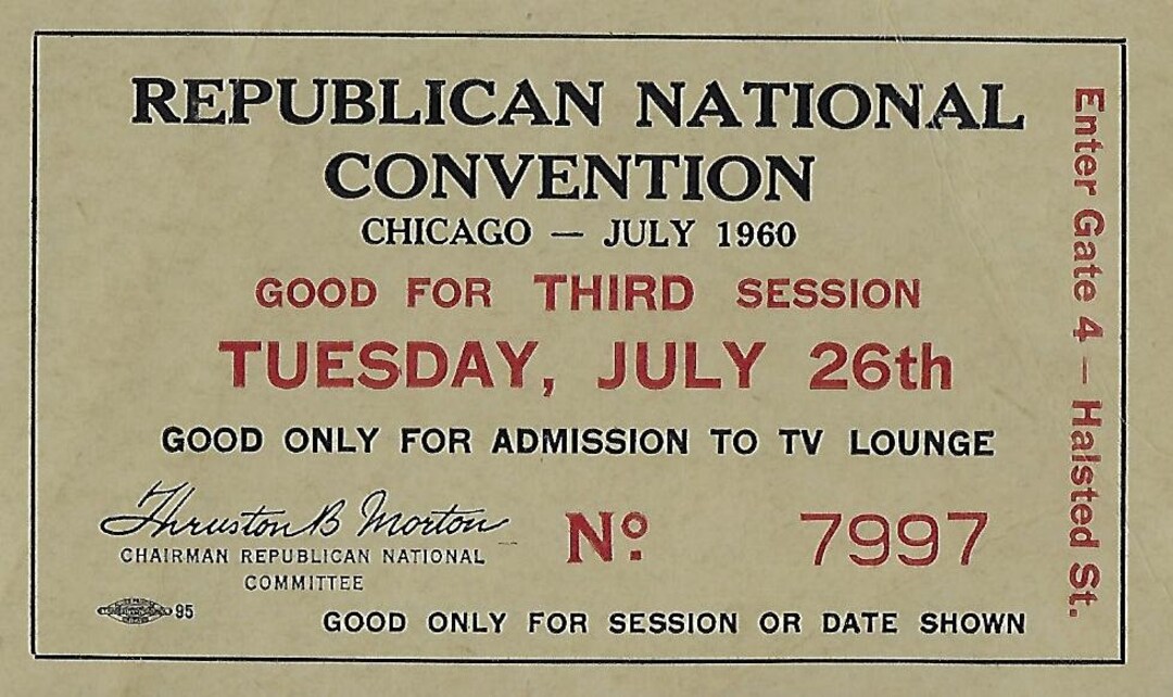 Vintage Mid Century Original U.S. Political Memorabilia - 1960 ...