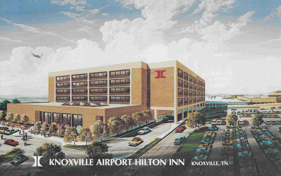Vintage Unused 80's Travel Illustrated Postcard - Knoxville Airport ...