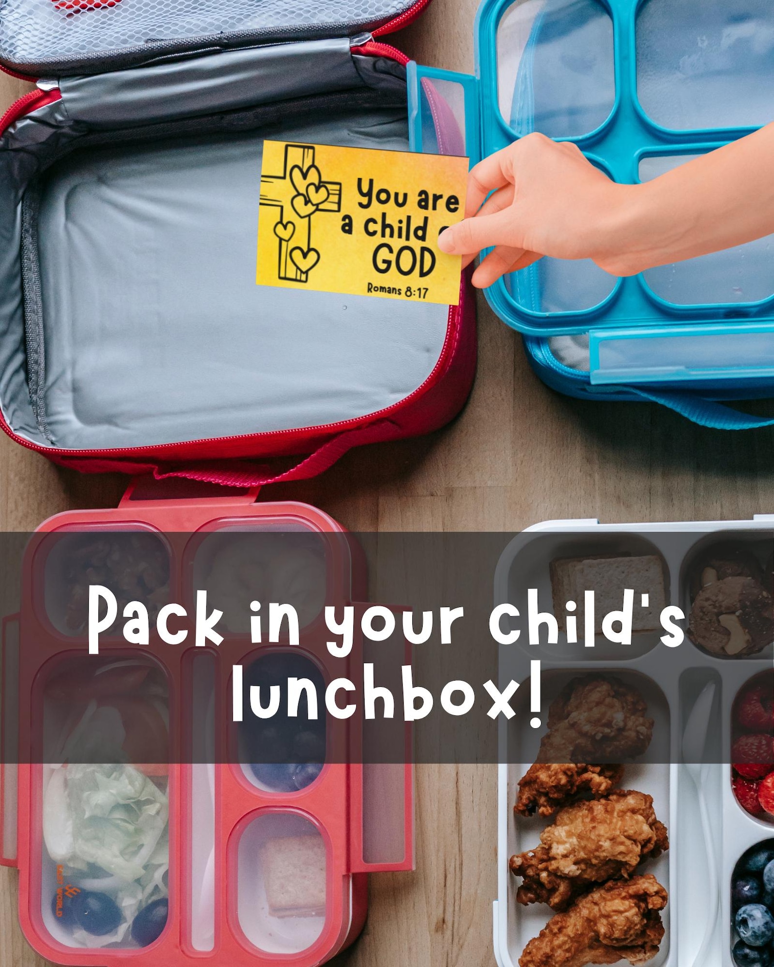 Christian Kids Affirmation Cards: Bible Verse Lunchbox Notes (digital ...