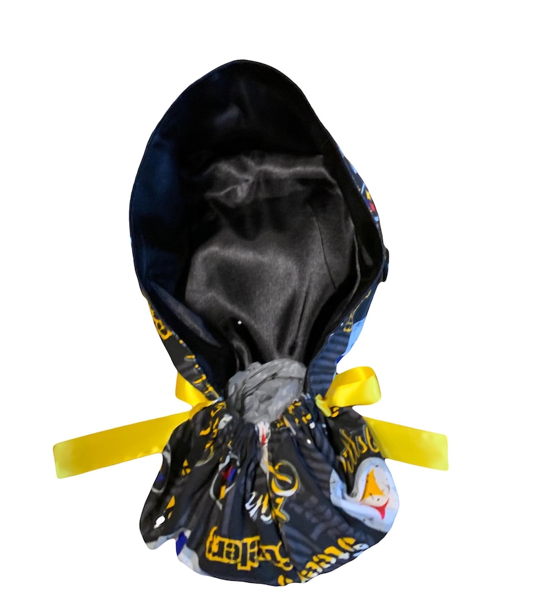 Football Steelers Ponytail Scrub Cap, Satin Lined, Pittsburg, Medical ...