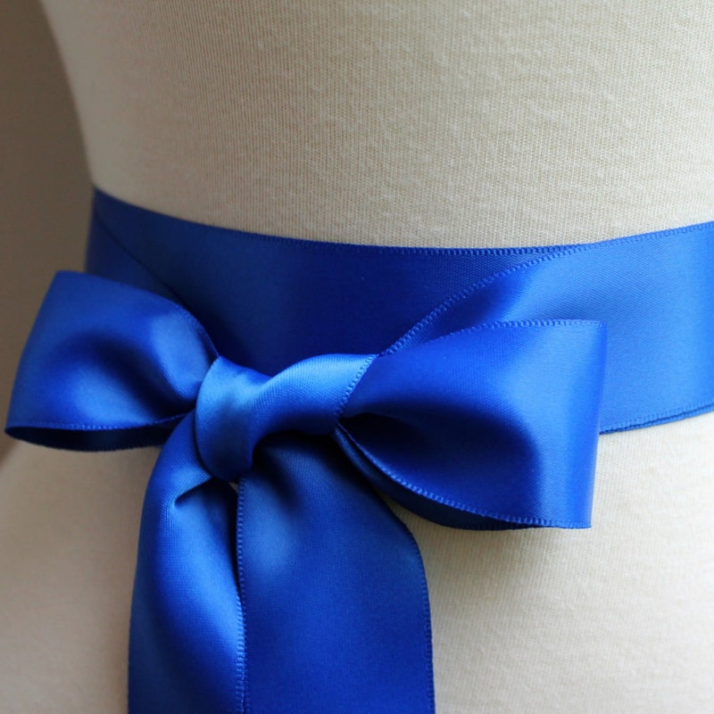 Royal Blue Sash - Etsy