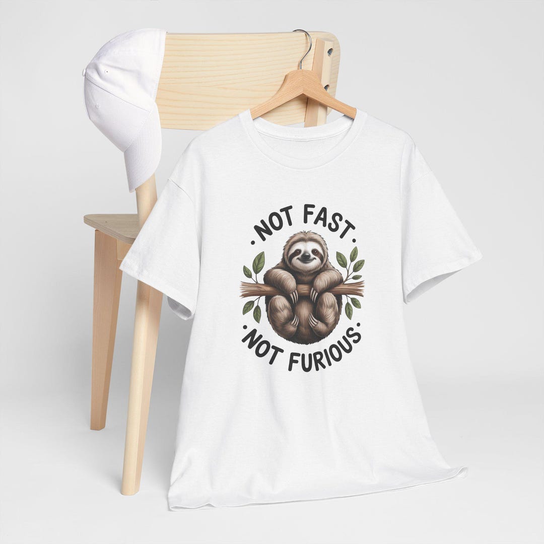 Not Fast Not Furious Sloth Tee: Unisex Heavy Cotton Shirt - Etsy