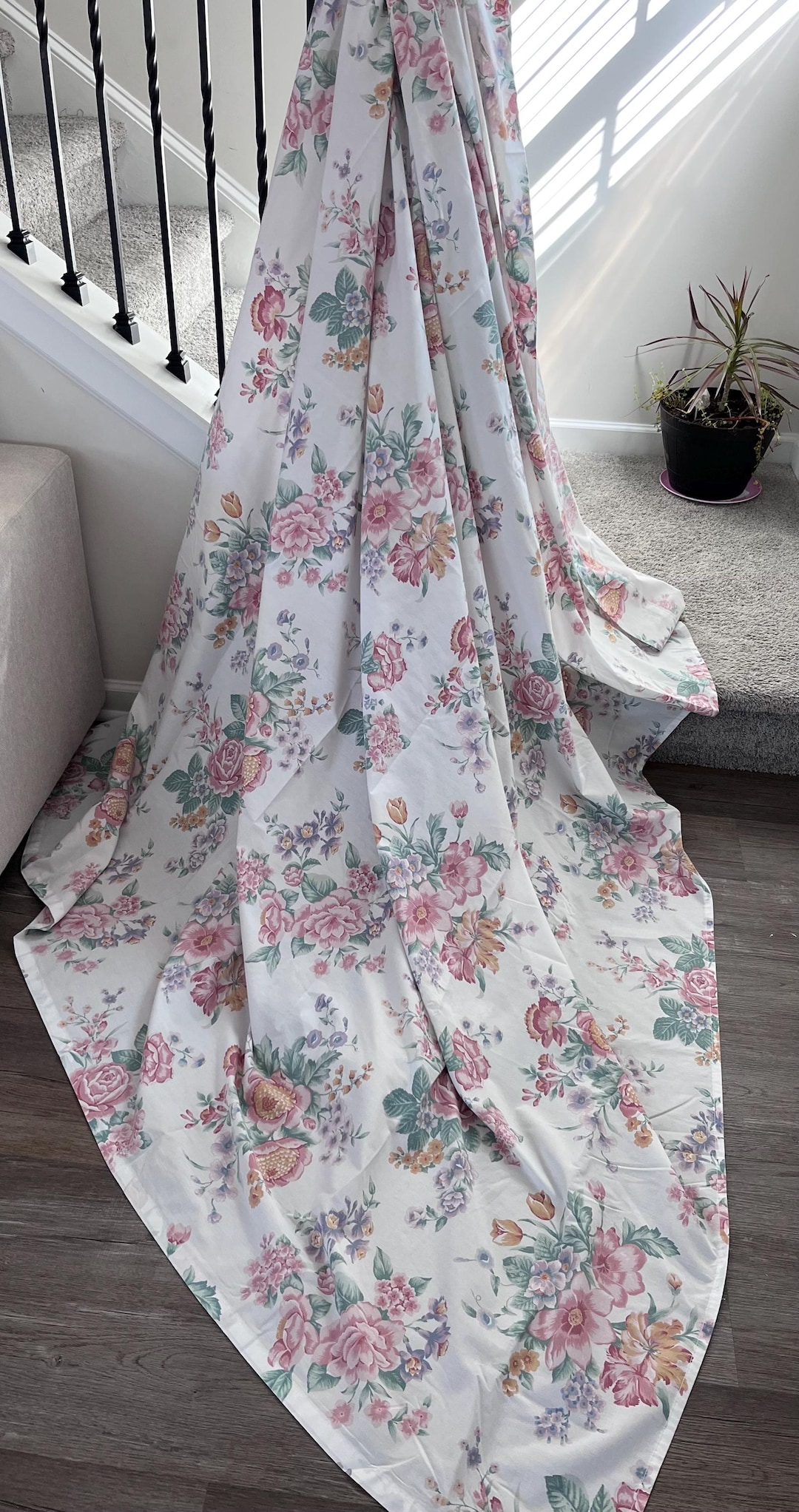 Vintage Westpoint Stevens Floral Sheet Set (full Size-flat and Bottom ...