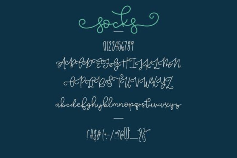 Mismatched Socks Font for Machine Embroidery - Two Fonts With Alternate ...