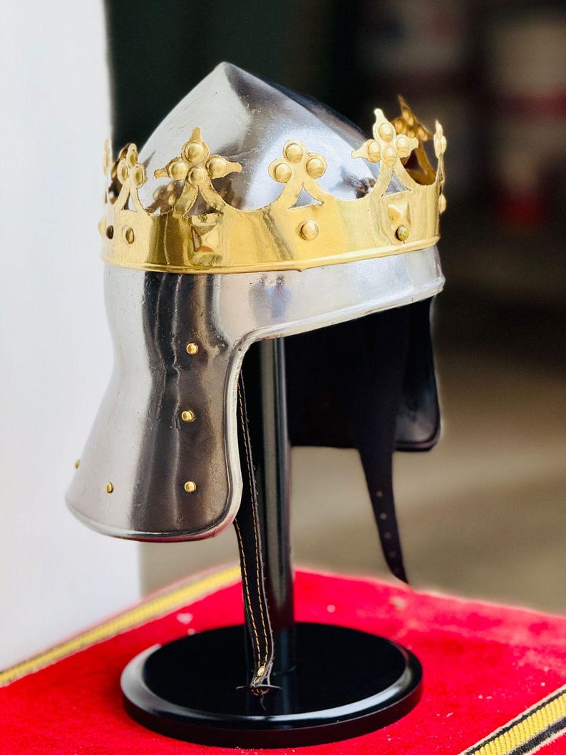 The King Richard Lionheart Helmet King Helmet Medieval Halloween Armor ...