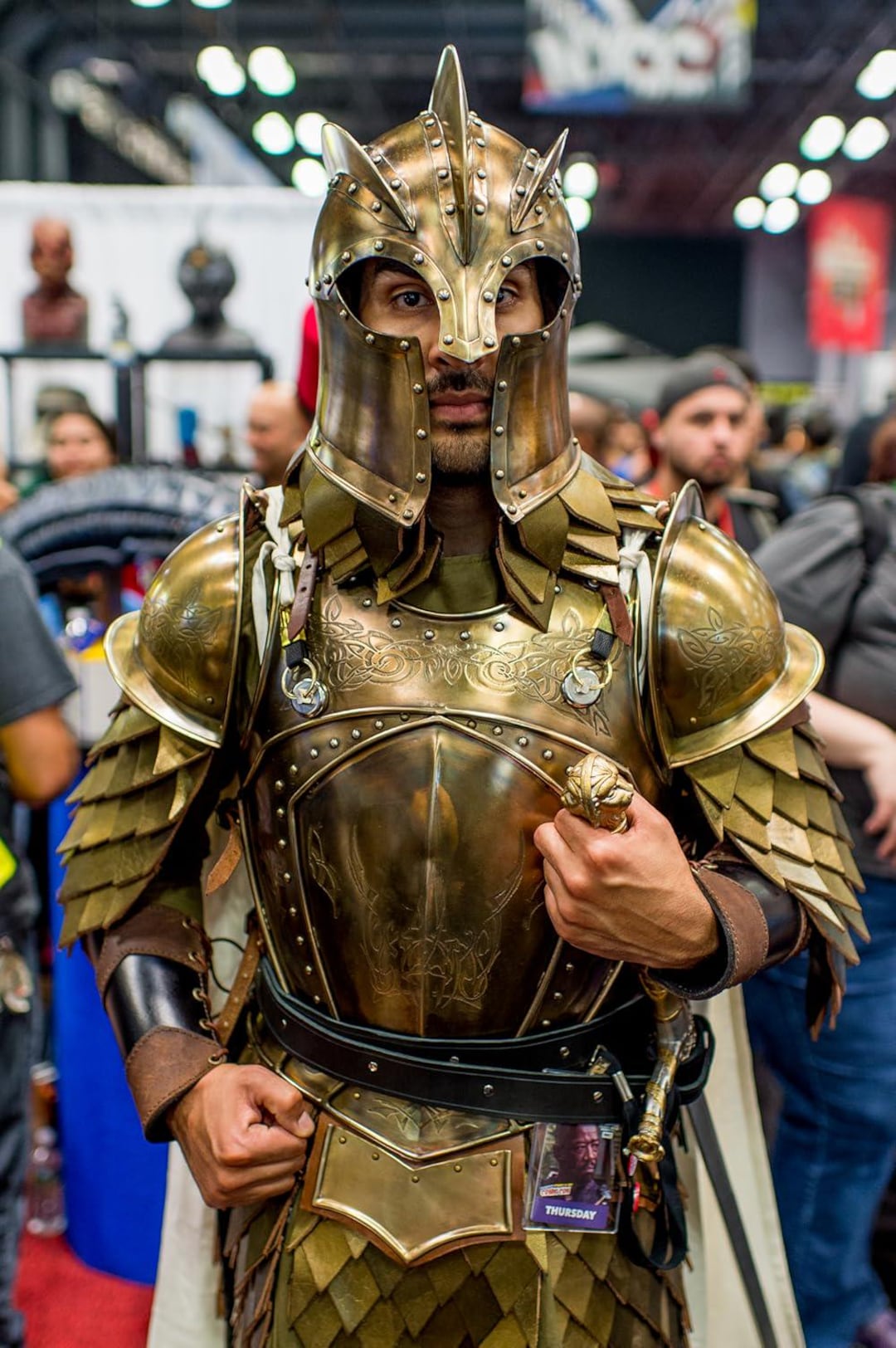 Handcrafted Golden Knight Armor Set – Medieval Cosplay Costume, Fantasy ...