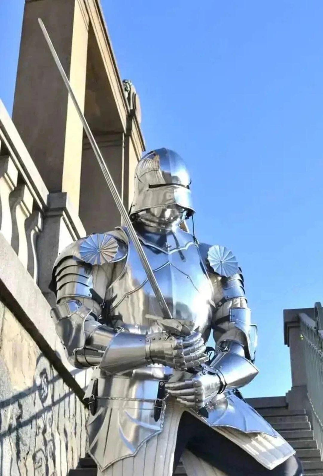 Medieval Knight Armor Costume – Handmade Polished Steel Suit ...