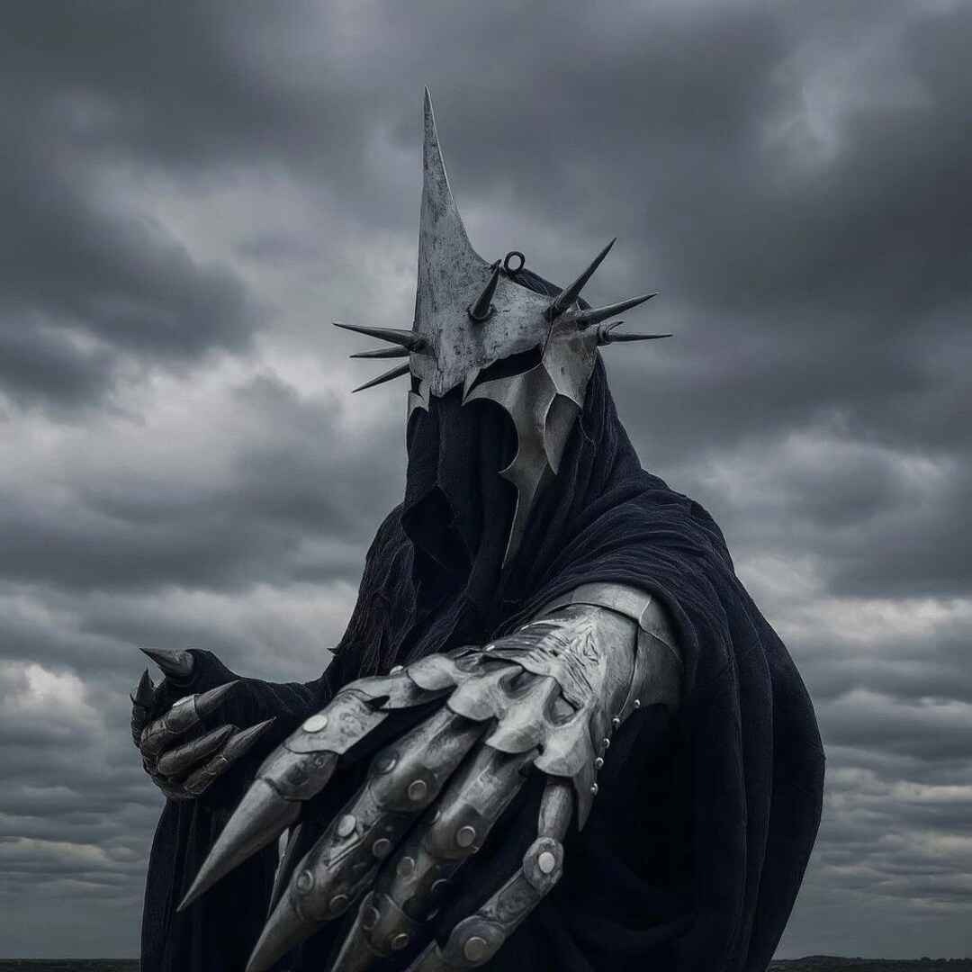 Nazgul Witch King Costume Dark Lord Armor Cloak Ringwraith Costume ...