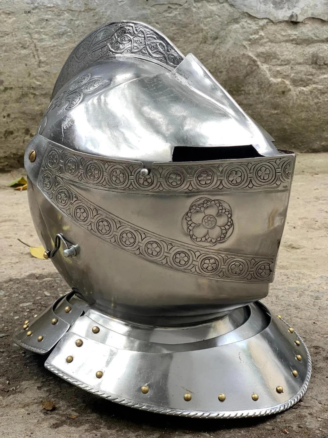 Medieval Close Knight Helmet- Armet Helmet- Ancient Close Knight Helmet ...
