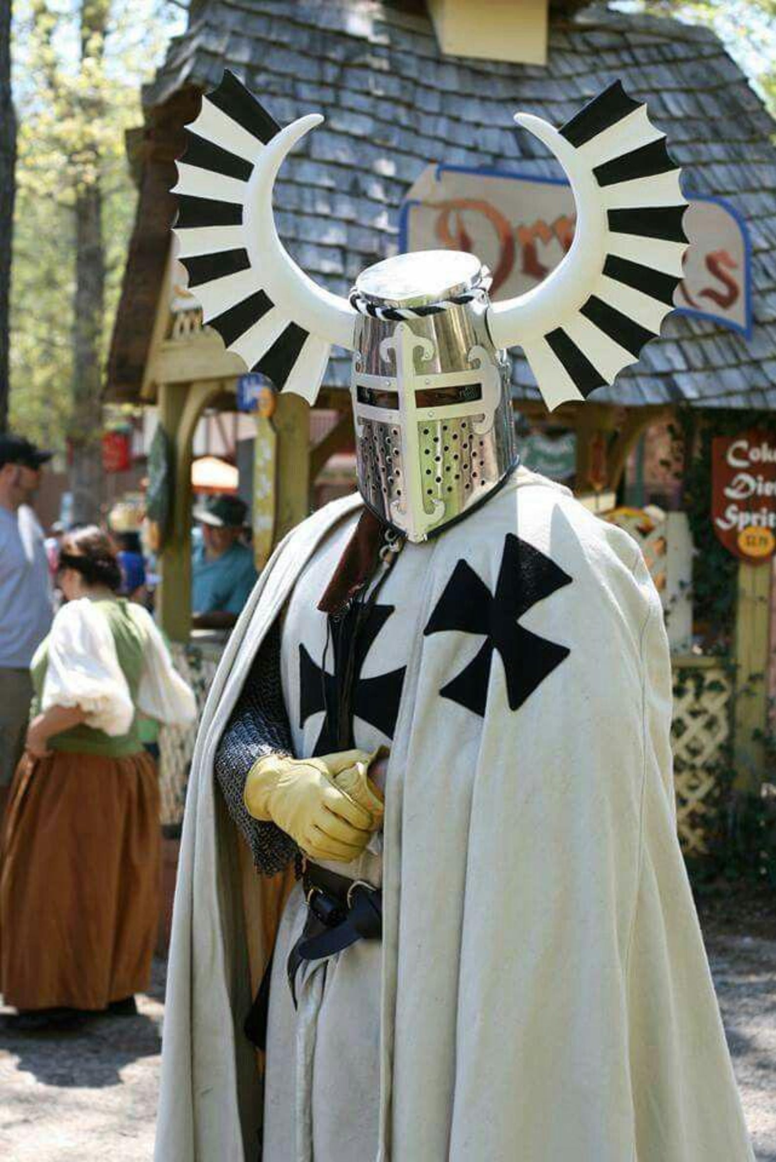 Winged Templar Great Helm Medieval Fantasy Crusader Helmet Viking ...