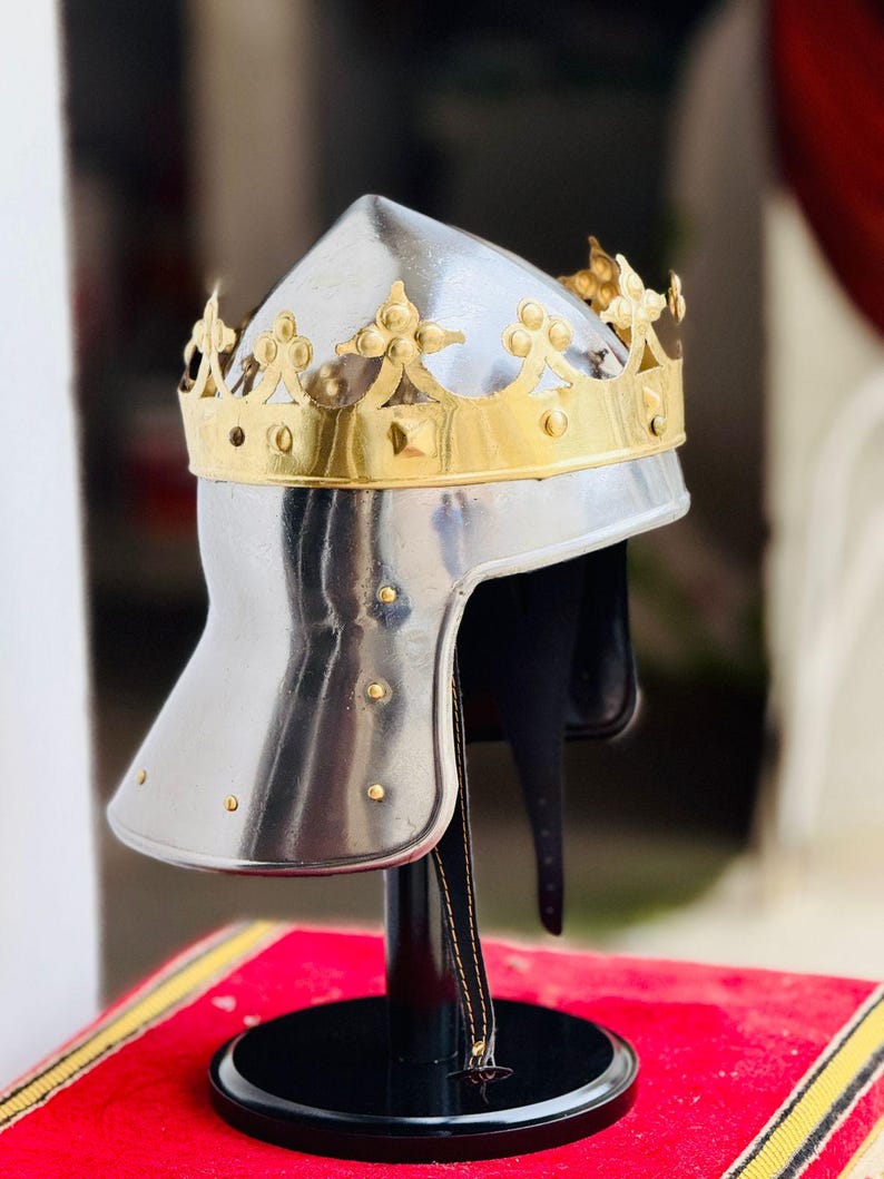 The King Richard Lionheart Helmet King Helmet Medieval Halloween Armor ...