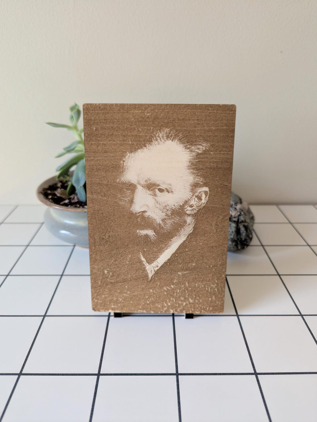 Self-portrait (vincent Van Gogh), Woodcut Engraving - Etsy