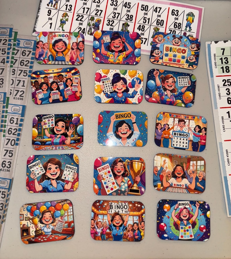 Personalized Bingo Card Covers - Etsy