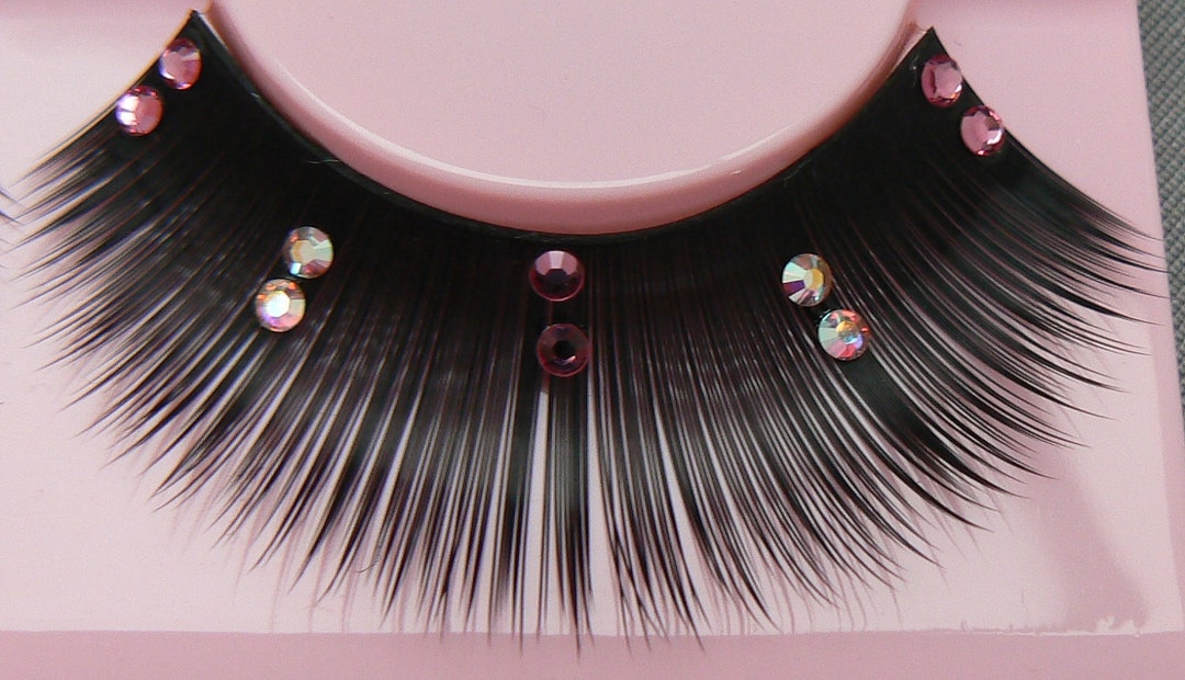 Faerie Dust Ultra Sparkly False Eyelashes With Preciosa Pink & AB ...