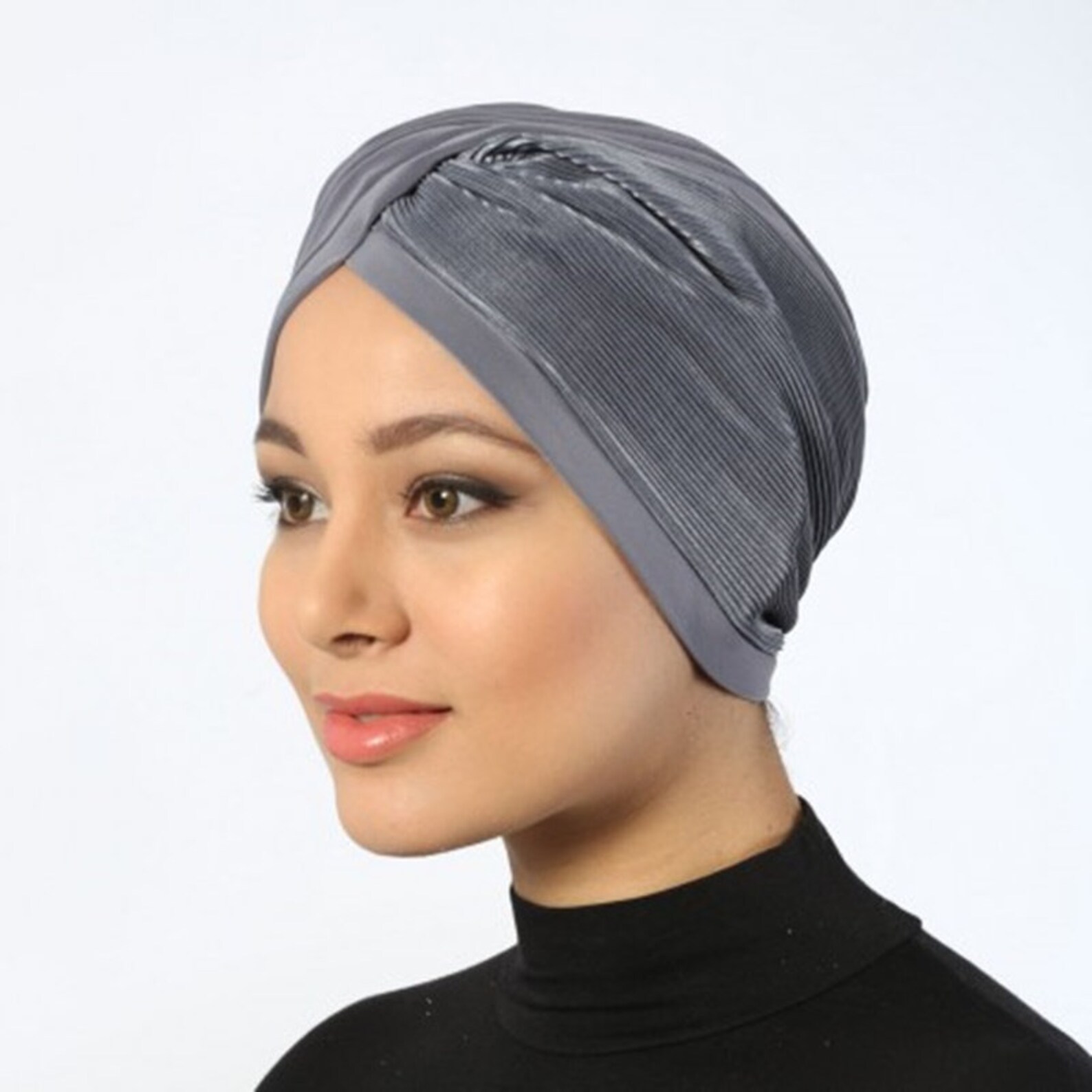 Light Grey Turban Headwrapgreyturban Fashion Turban - Etsy