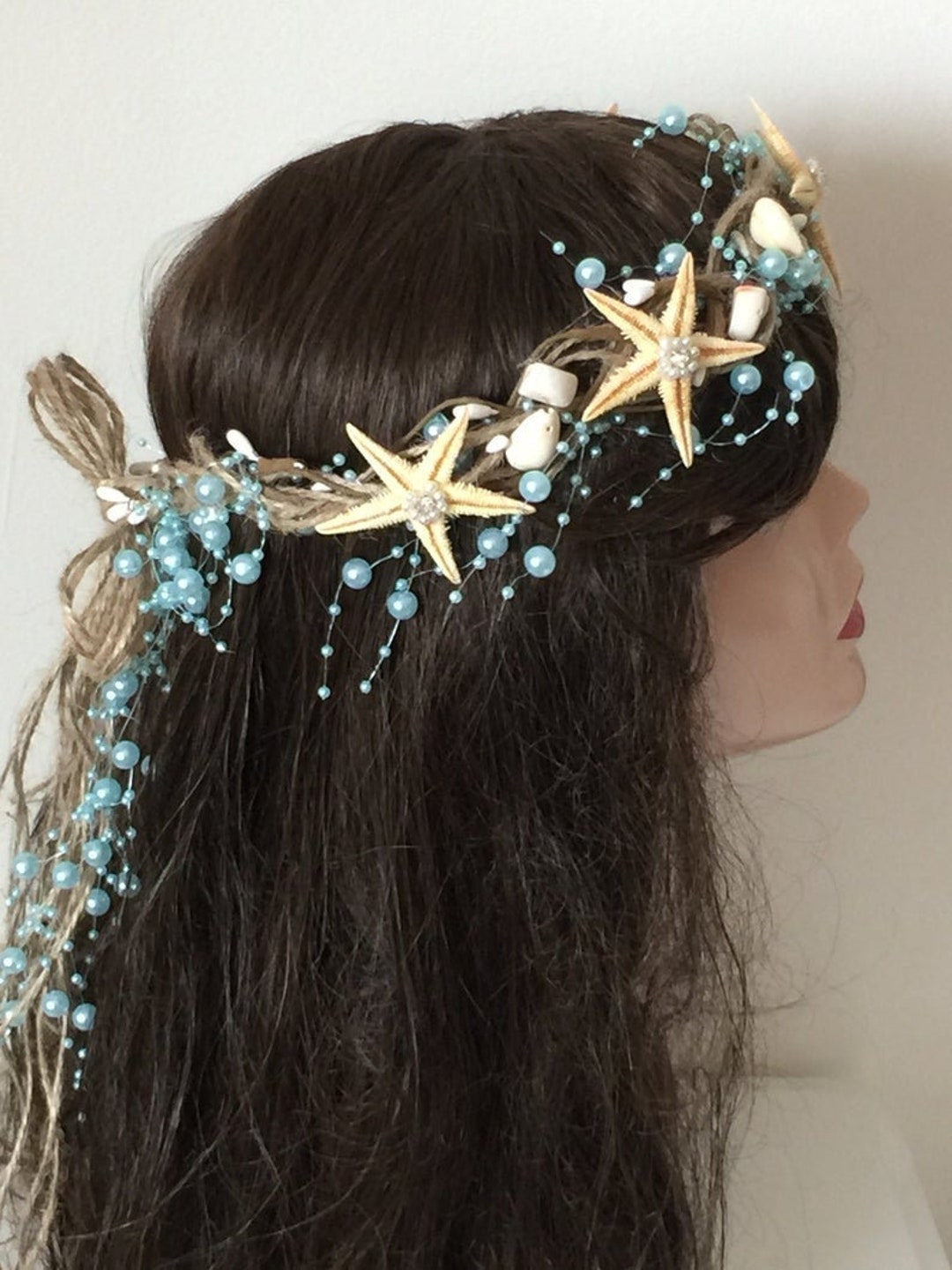 Mermaid Costume Girl -seashell Headband -quinceañera- Beach Bridal ...