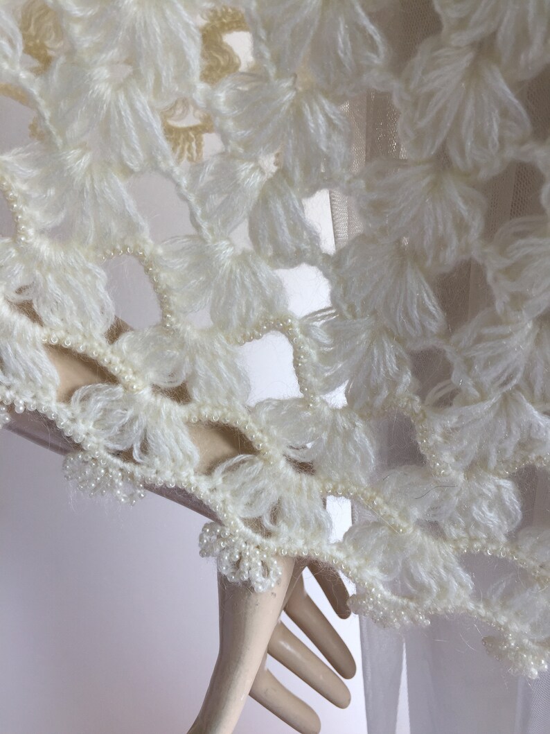 Cream Bridal Cape /cream Wedding Wrap Shrug Bolero/hand - Etsy