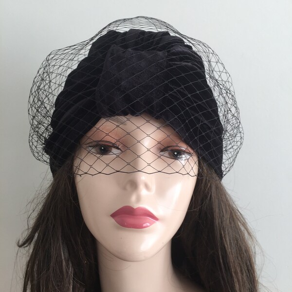 Black Funeral Veil - Etsy UK