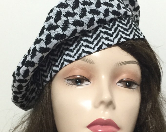 Keffiyeh Hat- Classic French Beret- Summer Beanie- Scottish Hat ...