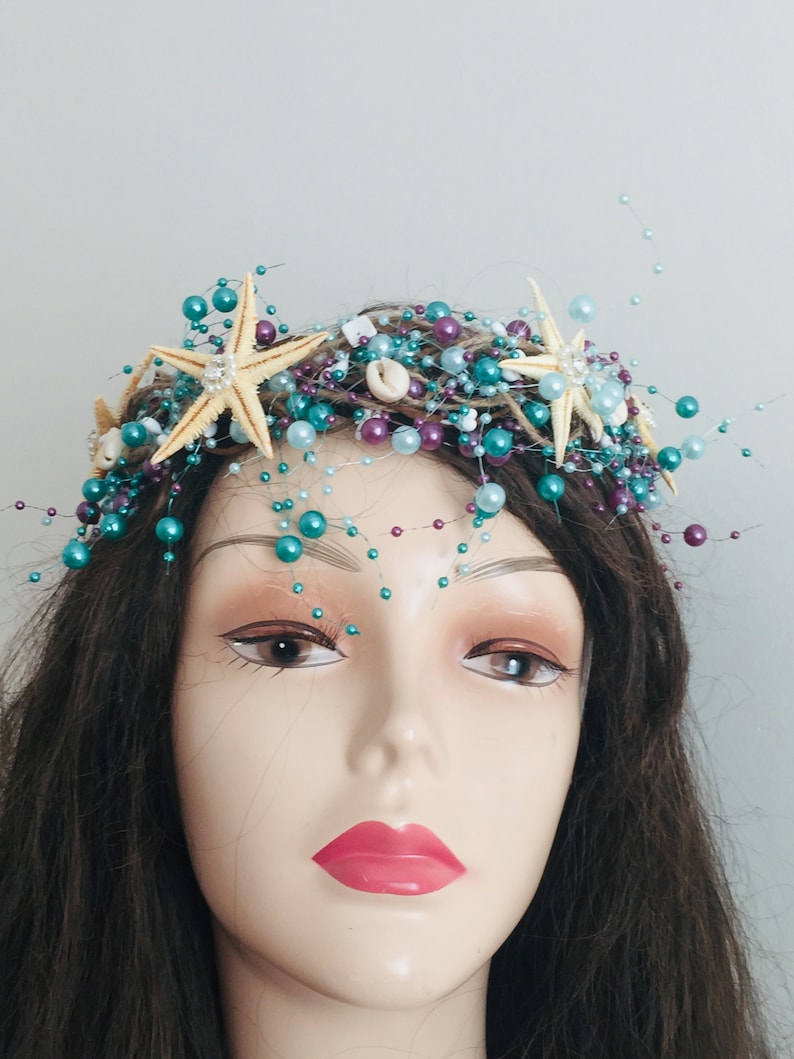 Beach Bridal Headband Starfish Hairband Beach Wedding Hair - Etsy