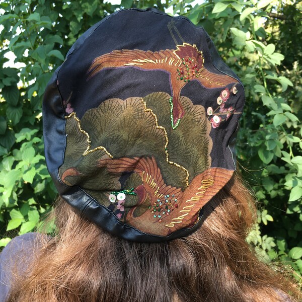 Leather Beanie Embroidery - Etsy