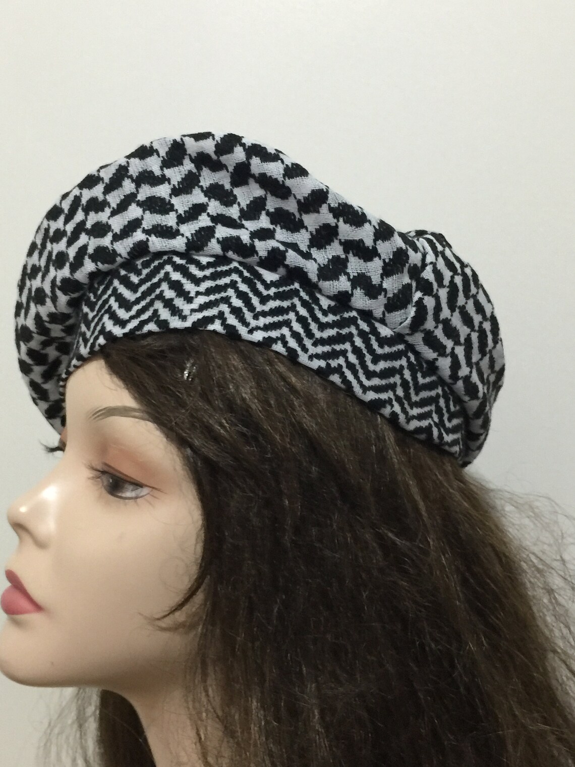 Keffiyeh Hat Classic French Beret Summer Beanie Scottish | Etsy
