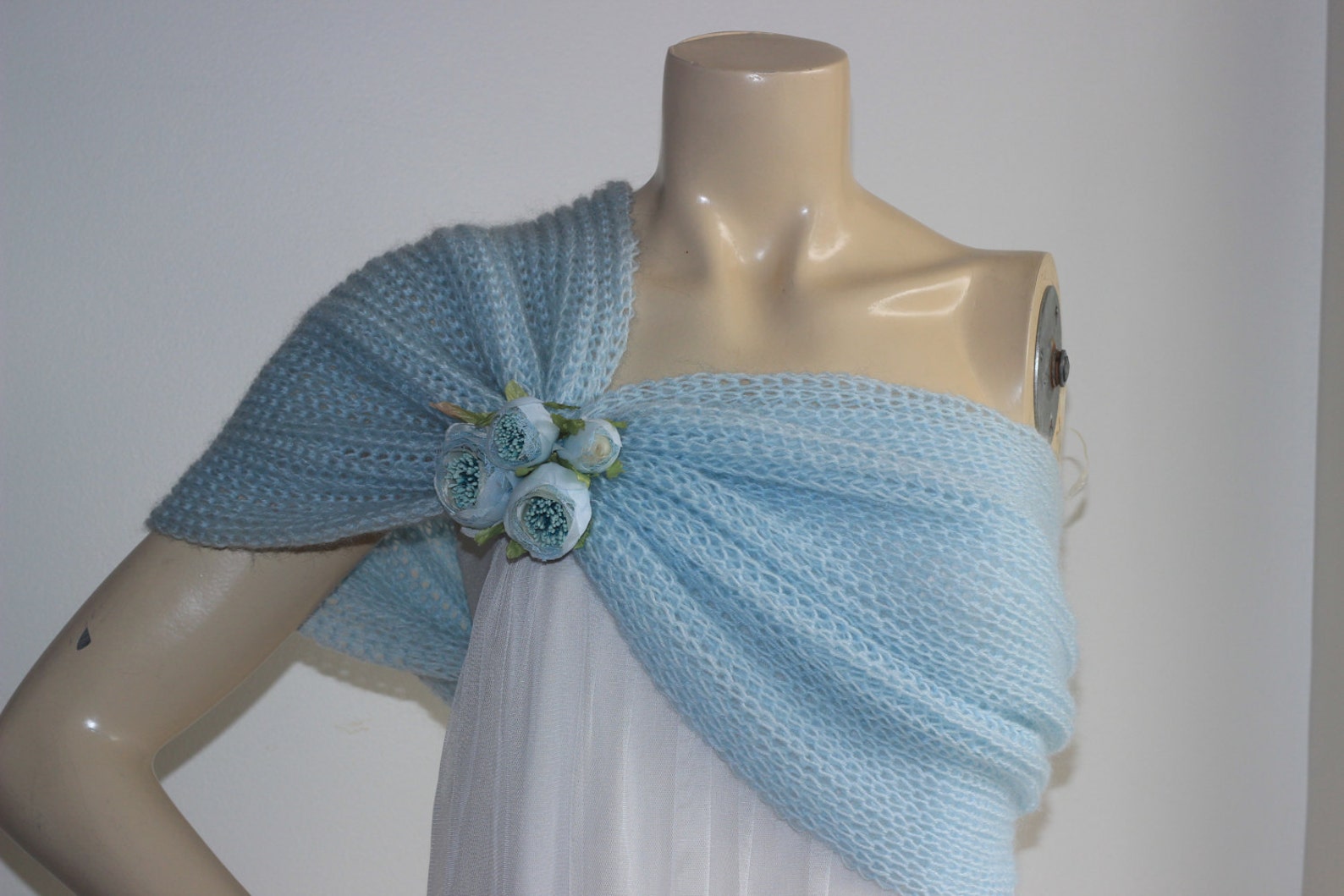 Light Blue Cape-Baby Blue Bridal Cape /Blue Wedding Wrap Shrug | Etsy