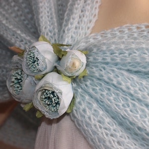 Light Blue Cape-baby Blue Bridal Cape /blue Wedding Wrap Shrug Bolero ...