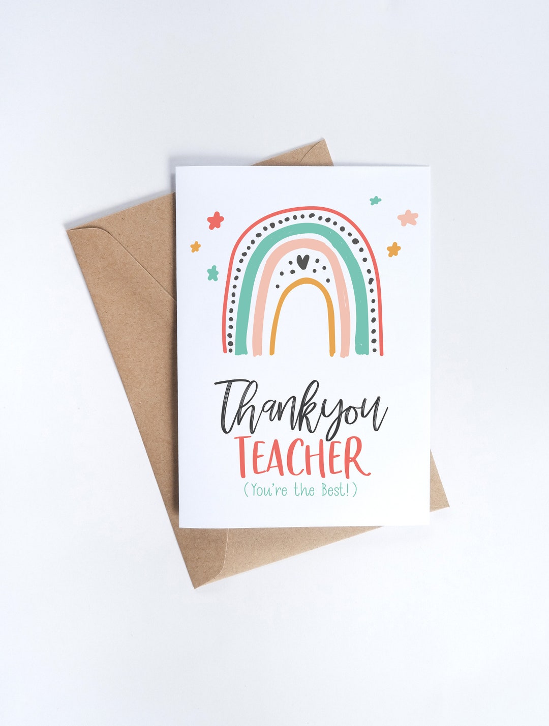 Thankyou Teacher Card Download Printable - Etsy