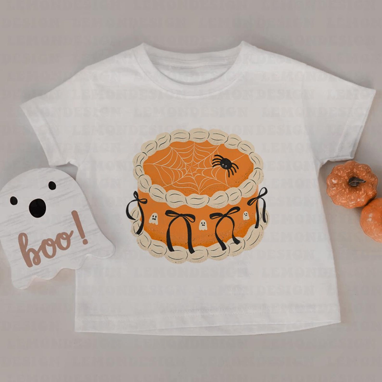 Halloween Cake Clipart: Spooky Ghost, Pumpkin, Bat Designs (PNG Digital ...