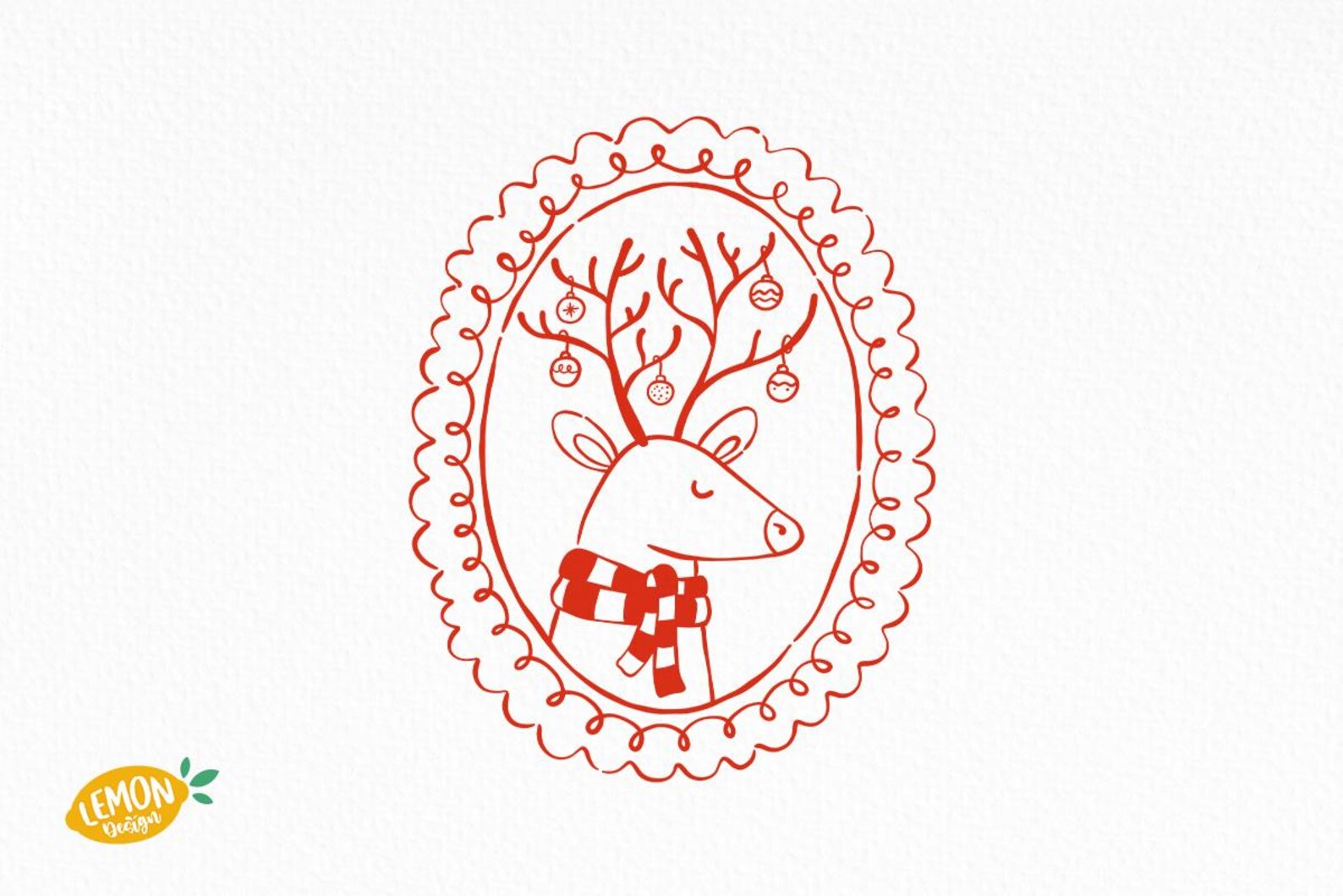 Christmas Stamp Clipart Bundle: Holiday Doodle SVG PNG (digital ...