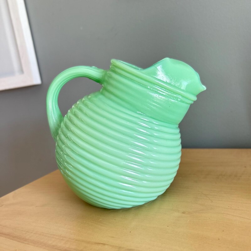 Jadeite Pitcher - Etsy