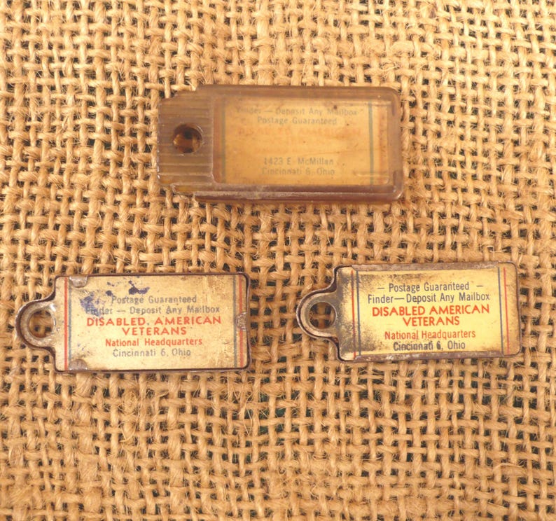 3 DAV License Plate Key Tags-ohio-all for One Price - Etsy