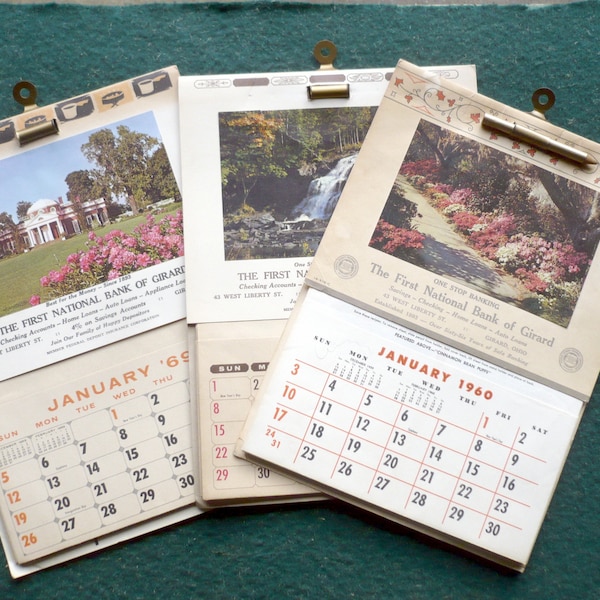 Vintage Calendars - Etsy