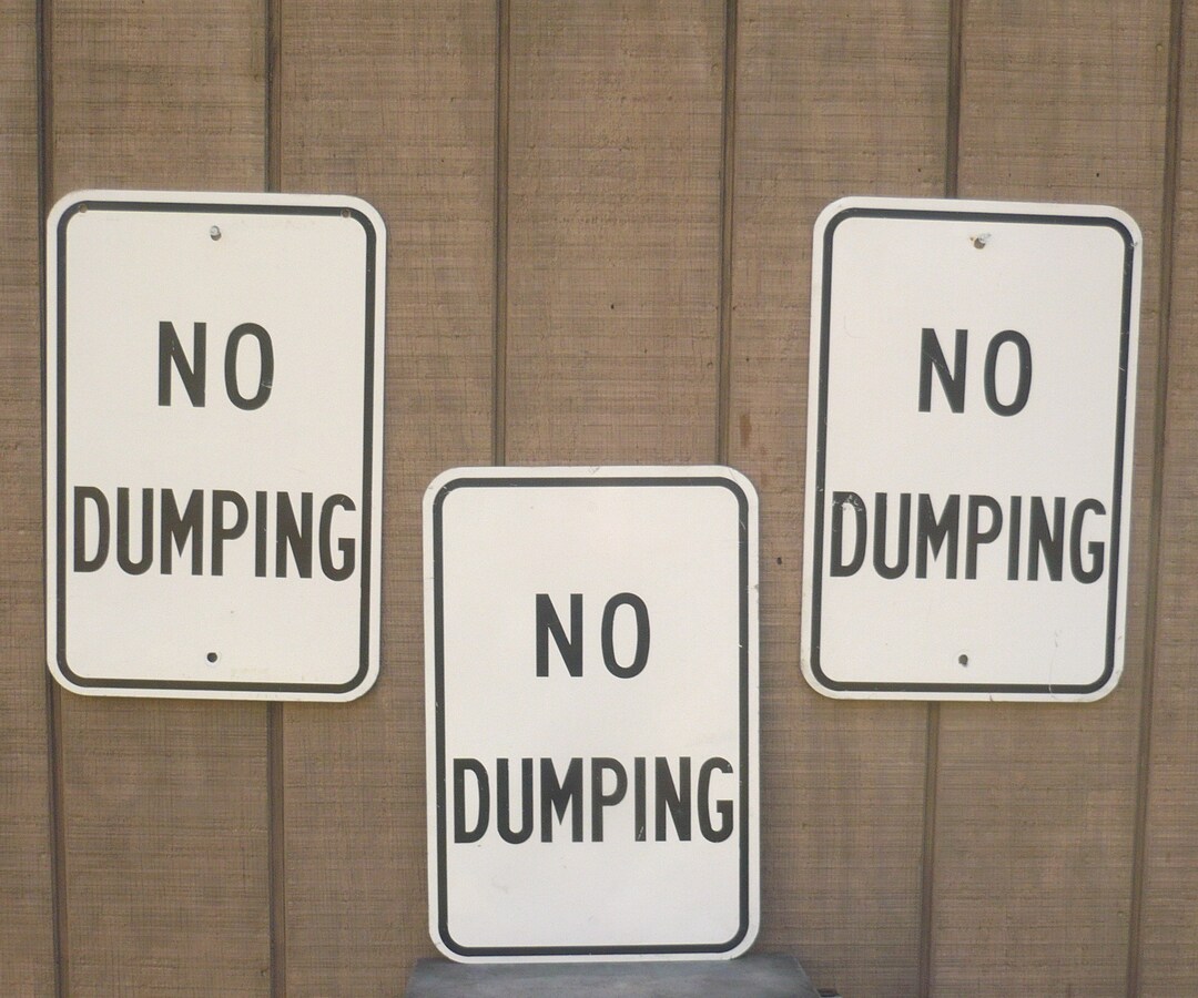 NO DUMPING Signs-12 X 18 Aluminum Signs - Etsy