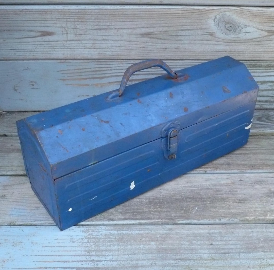 Vintage Hip Roof Tool Box - Etsy